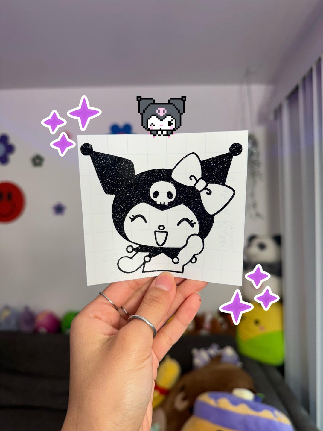 Kuro Cutie Peeker Decal Car Peeker Decal Cute Car Decal Cute Car ...