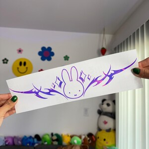 Mifffy Bunny Tramp Stamp Decal Cute Car Sticker Cute Bumper Sticker ...