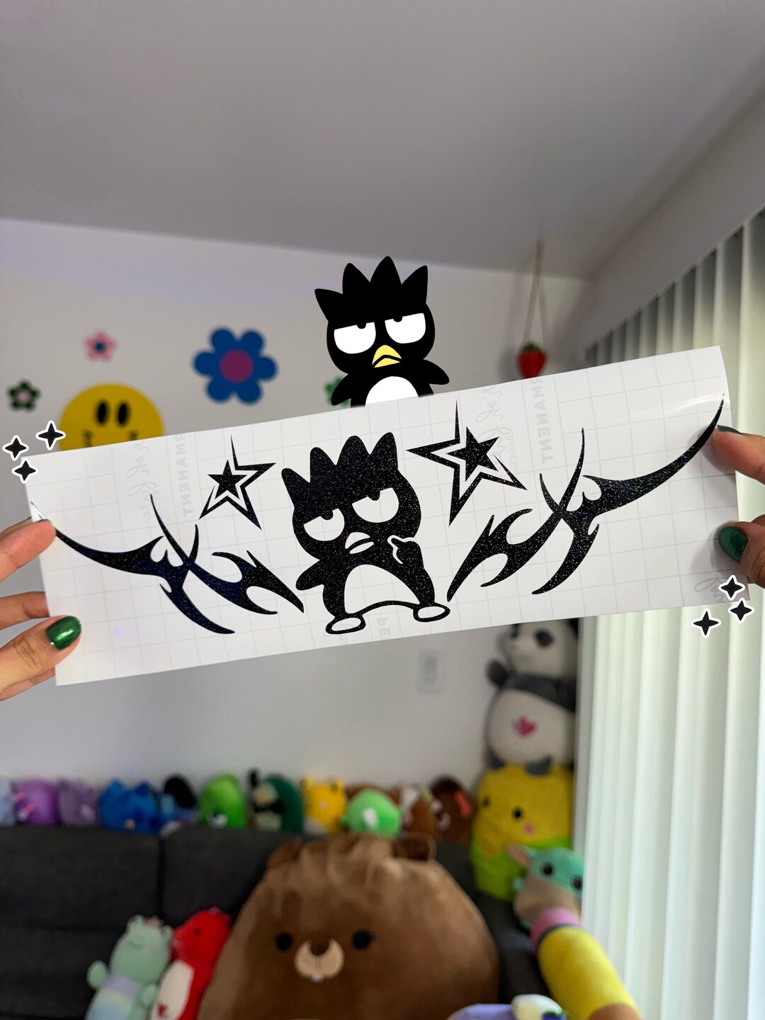Badtzz-maruu Tramp Stamp Decal Penguin Tramp Stamp Cute Car Decal Cute ...