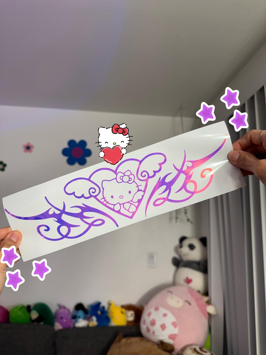 Cute Kitty Tramp Stamp Decal | Heart Tramp Stamp | Cute Car Decal ...