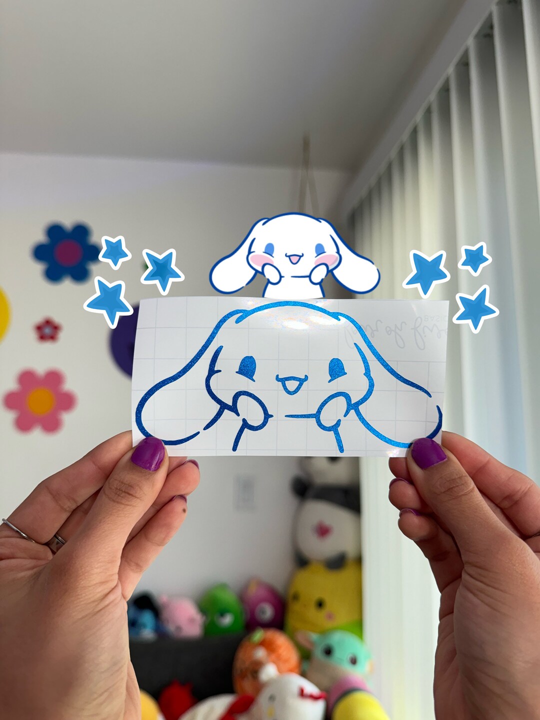 Cinna Chubby Cutie Vinyl Decal | Cute Car Sticker | Cute Bumper Sticker ...