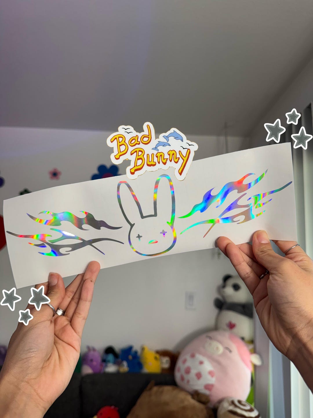 Baddie Bunny Tramp Stamp Car Decal Cute Car Stickers Cute Car Decal Car ...