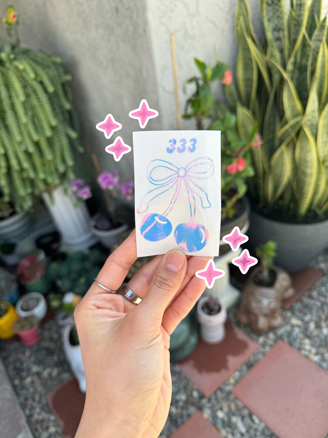 Angel Numbers Cherry Decal Cute Car Sticker Cute Bumper Sticker Window ...