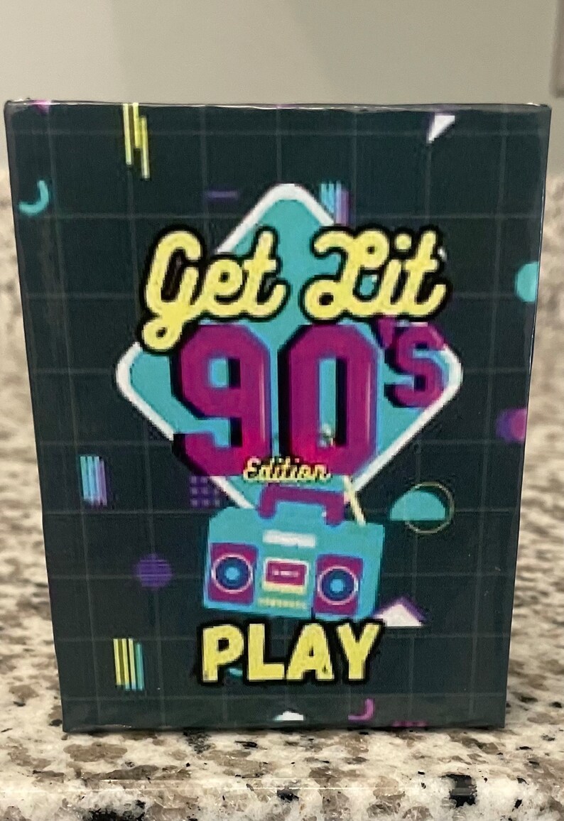 Get Lit 90s Edition Card Game - Etsy