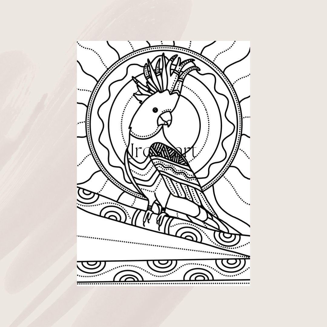 Australian Birds Colouring in Pages - Etsy