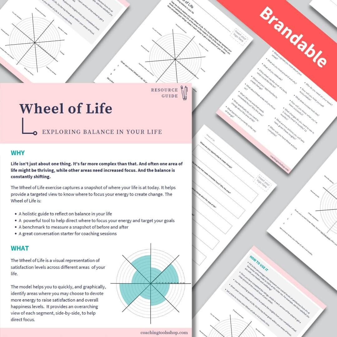 Wheel of Life Resource Guide and Brandable Toolkit. Life Coaching ...