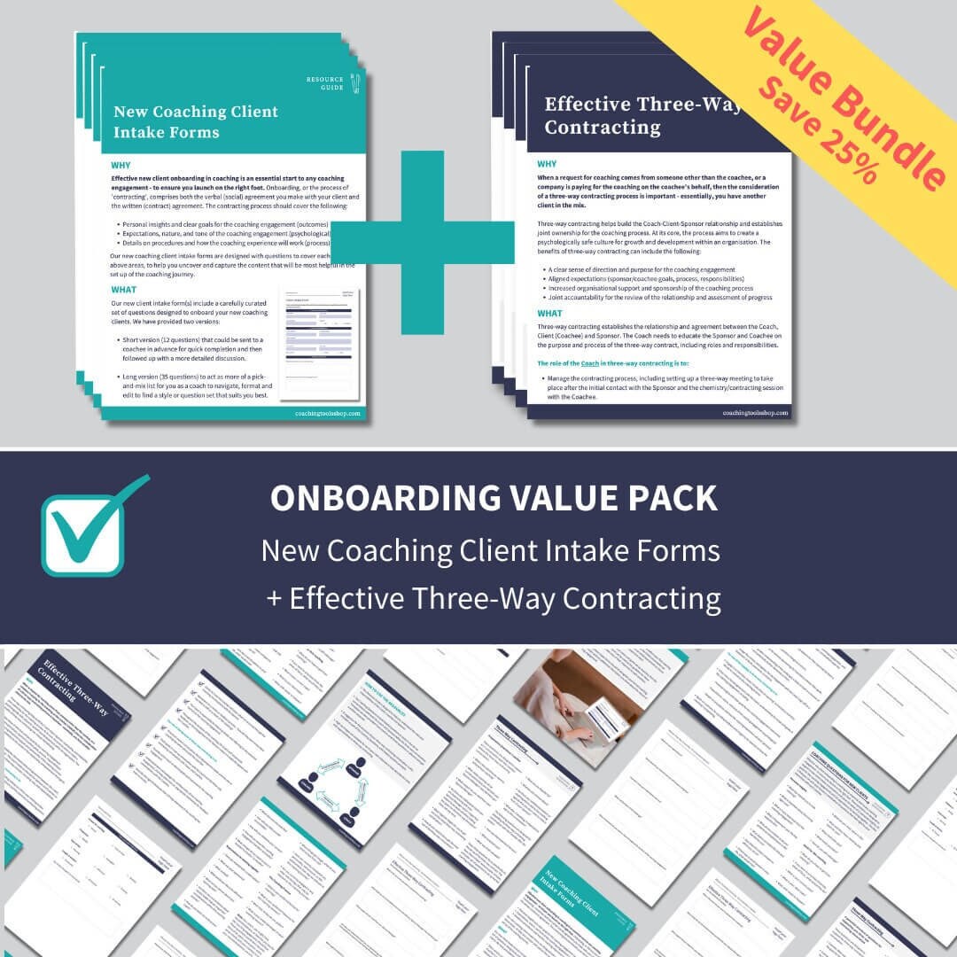 New Client Intake Forms + Effective Three-way Contracting. Coaching ...
