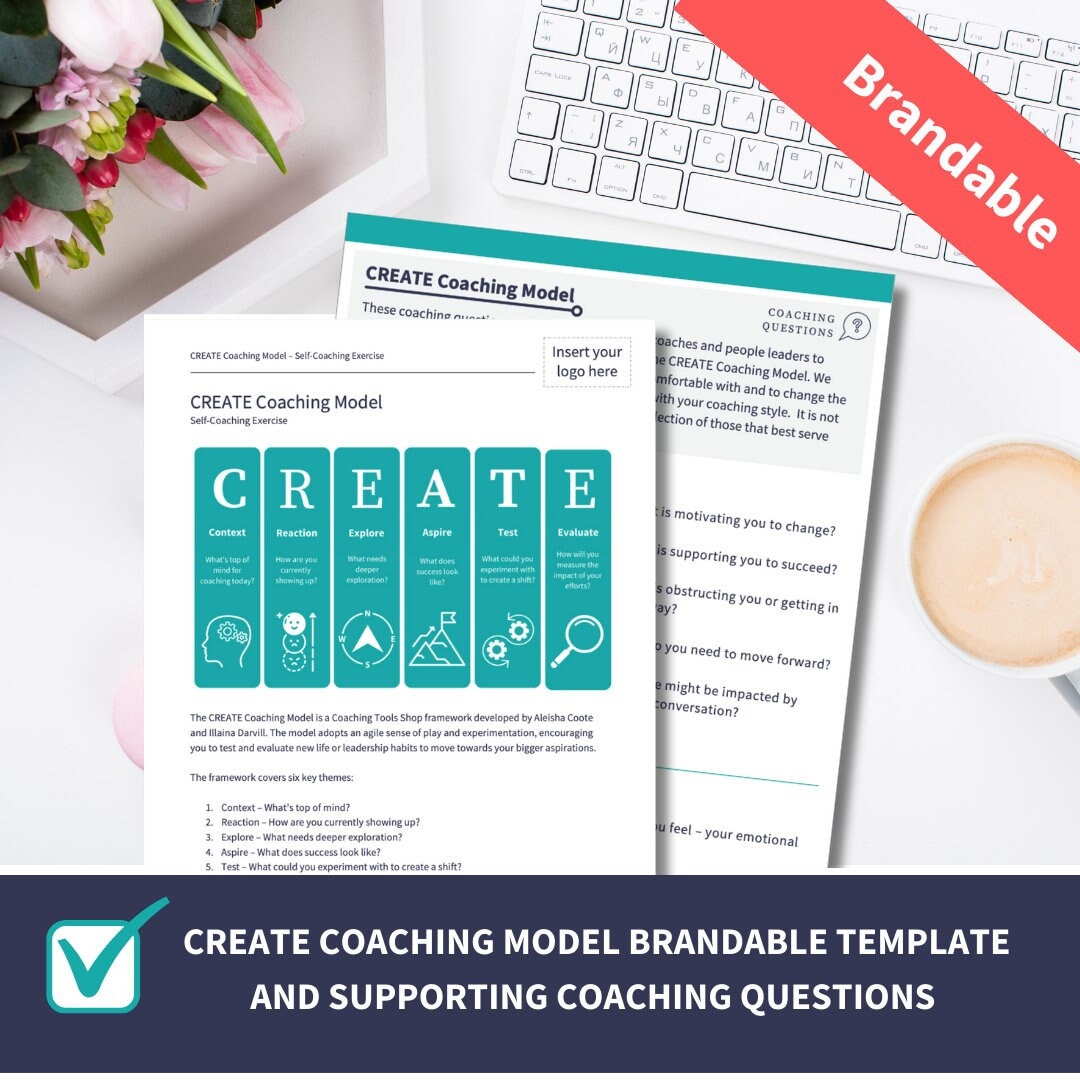 CREATE Coaching Model Exercise + Coaching Questions. Life Coaching ...
