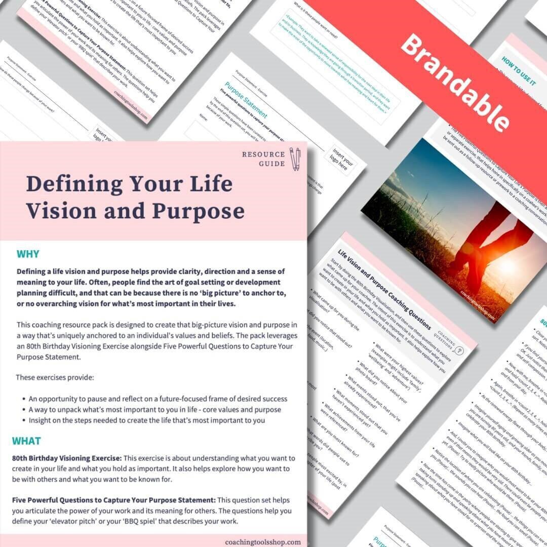 Defining Your Life Vision and Purpose: 80th Birthday Exercise. Life ...