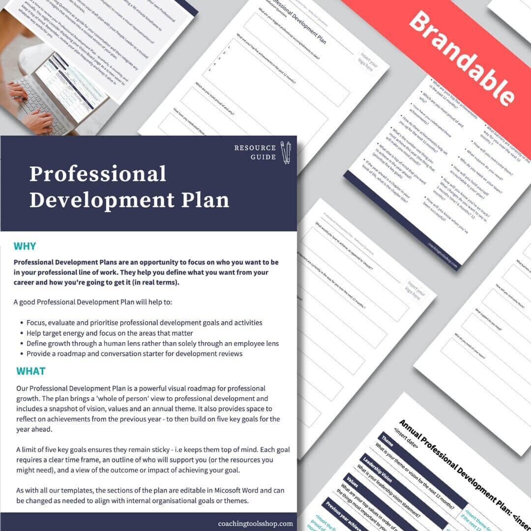 Professional Development Plan Resource Guide and Templates. Life ...