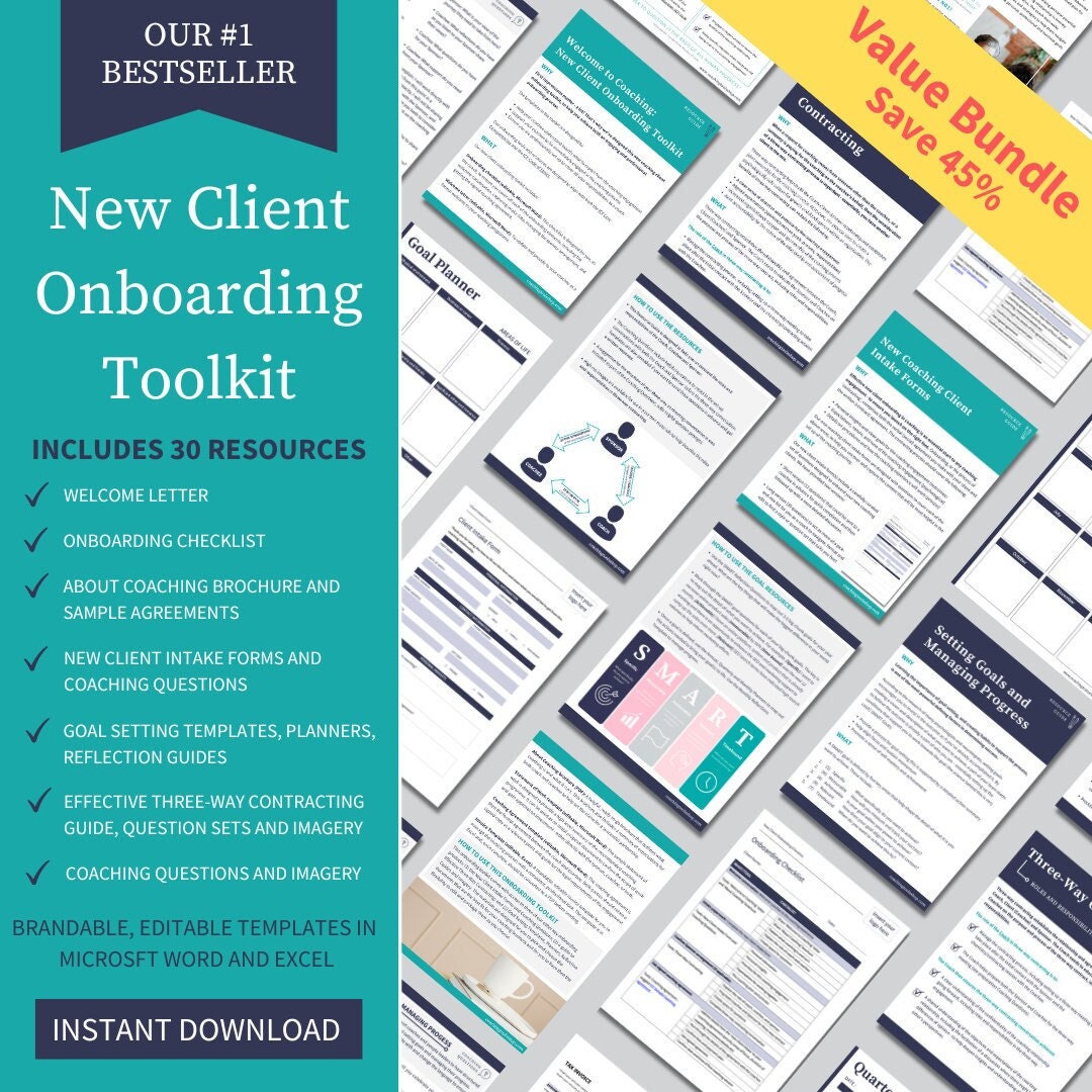 New Client Onboarding Toolkit - Includes New Client Intake Forms ...