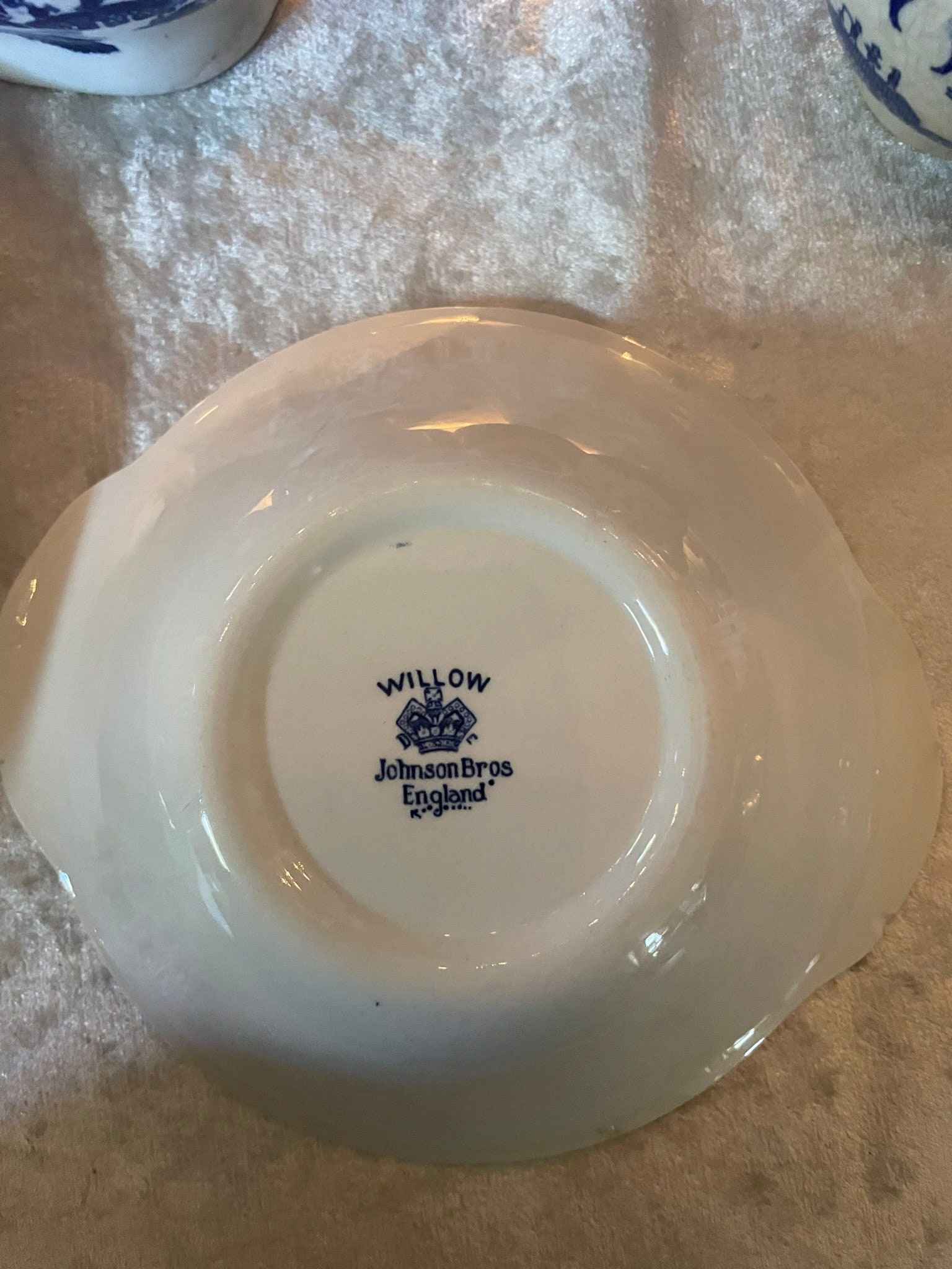 Antique Blue Willow Dinnerware Set: Staffordshire Ironstone, Japan ...