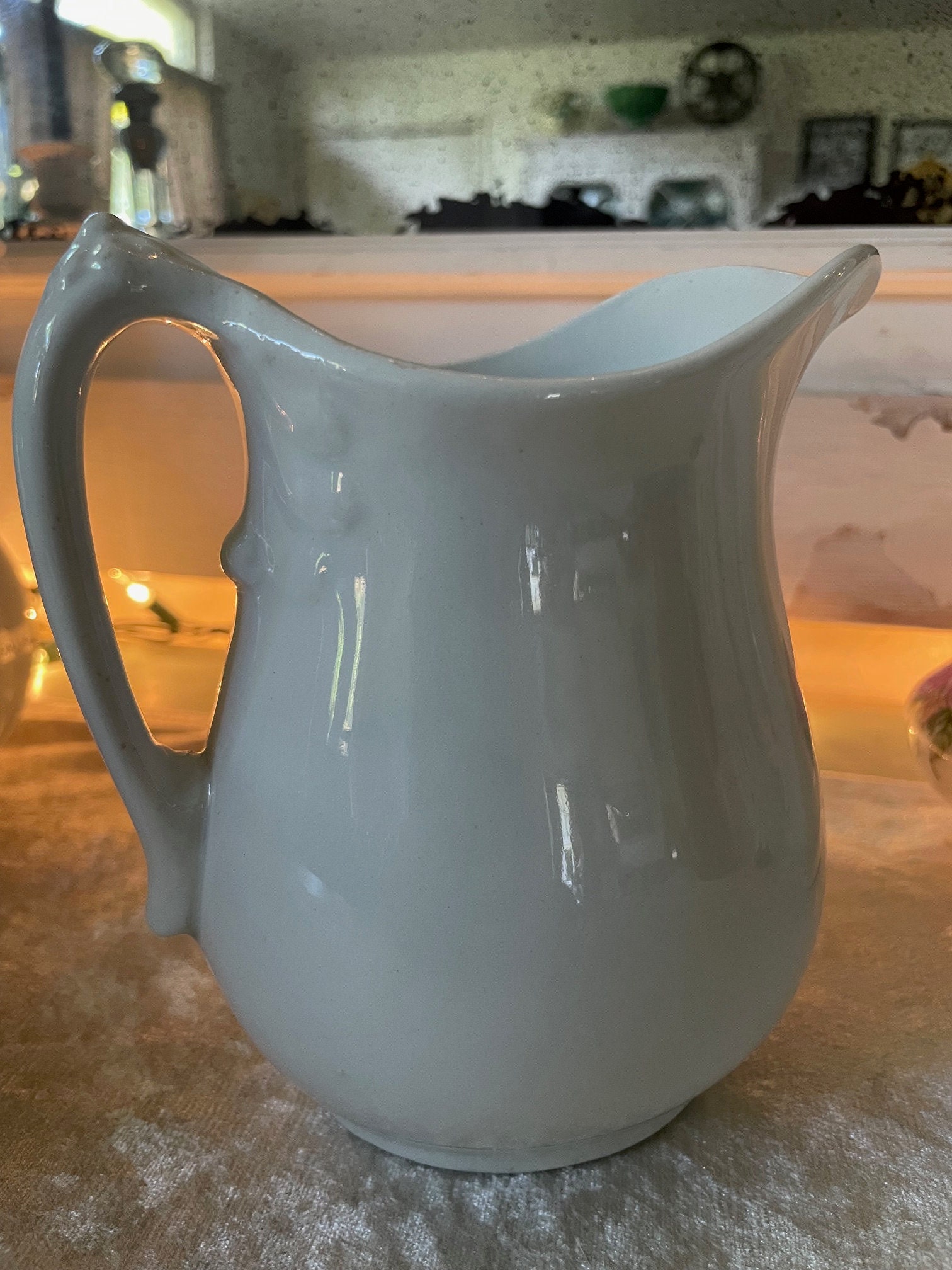 Ironstone Small White Pitchers, Johnson Brothers, Sterling Vitrified ...