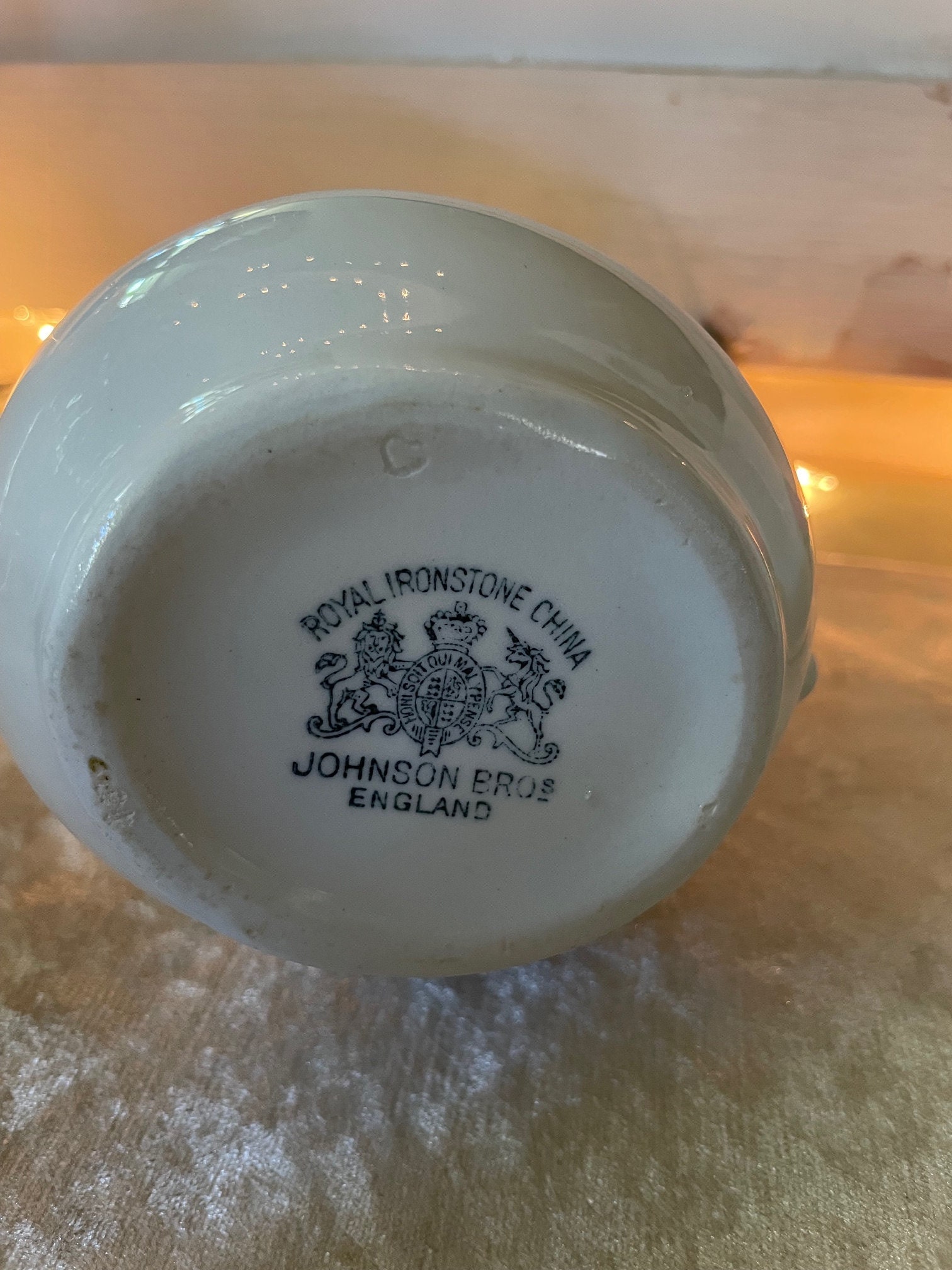 Ironstone Small White Pitchers: Johnson Brothers, Sterling China - Etsy
