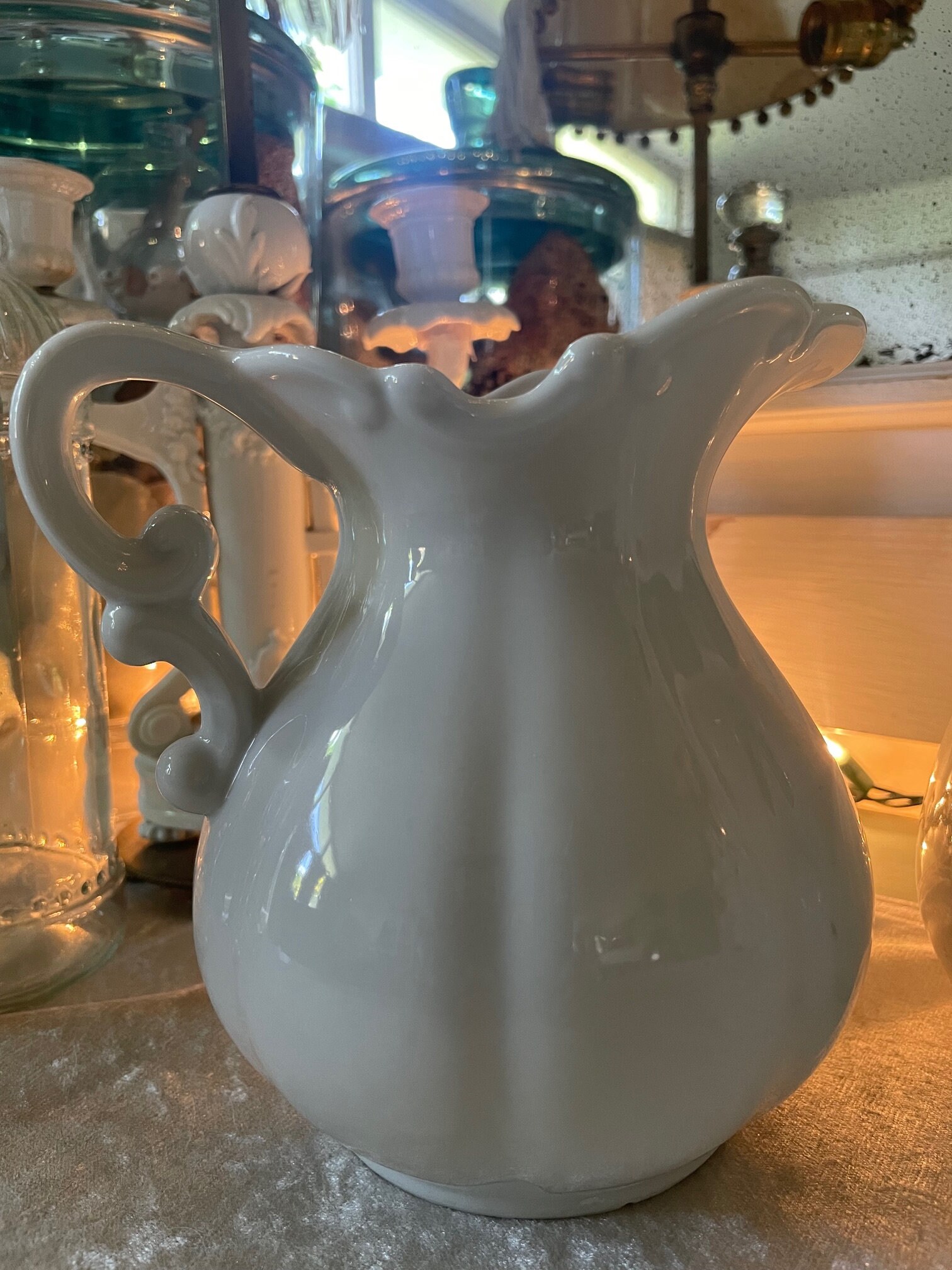 Ironstone Small White Pitchers, Johnson Brothers, Sterling Vitrified ...