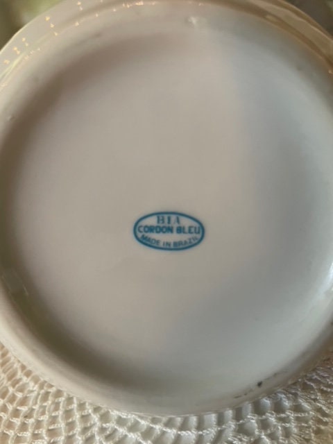 Vintage Cordon Bleu BIA, Cherry, Grape Leaves, Olives, Ironstone ...