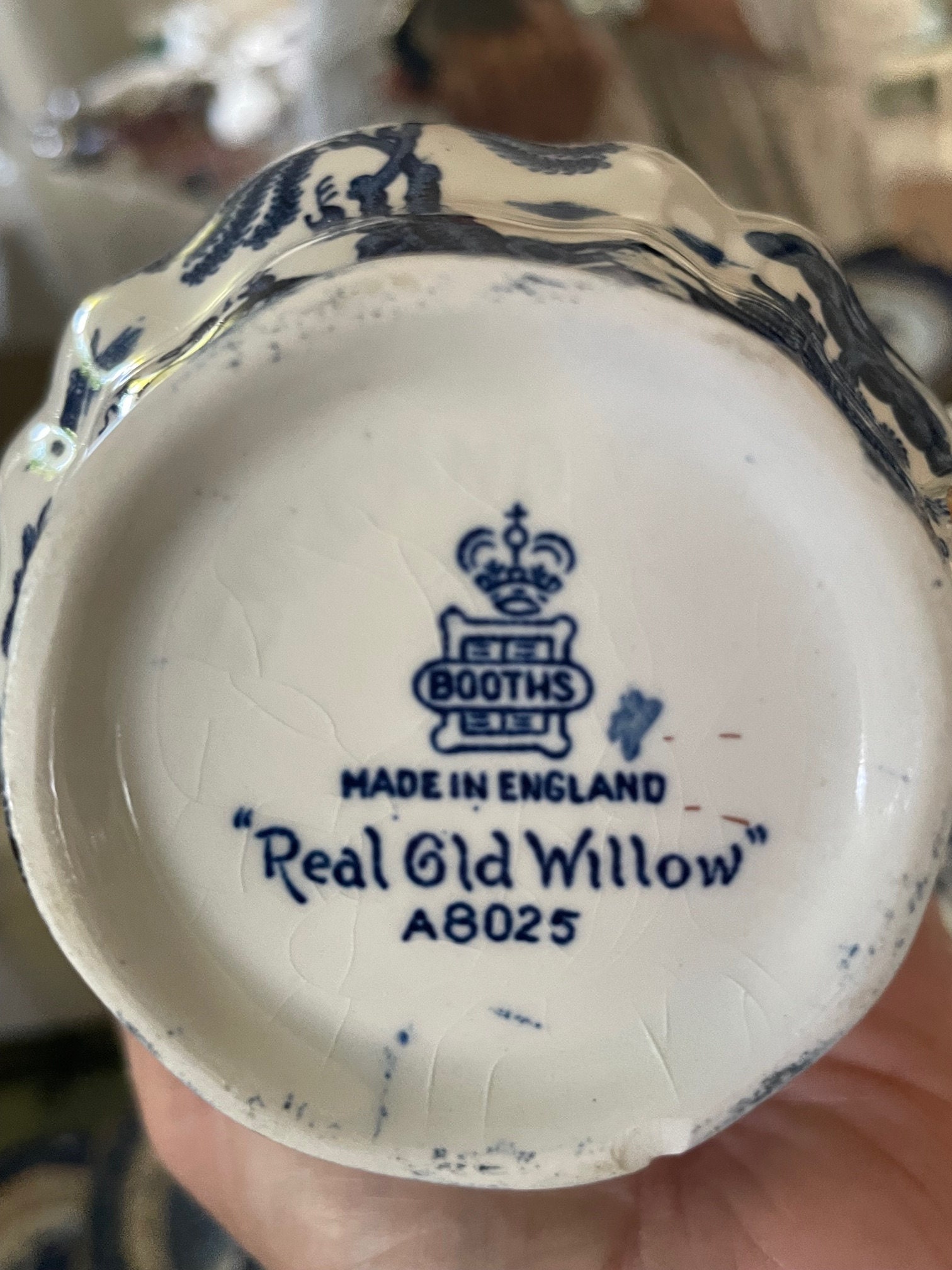 Vintage Booth's Real Old Willow China: Blue Willow Ironstone With Gold ...