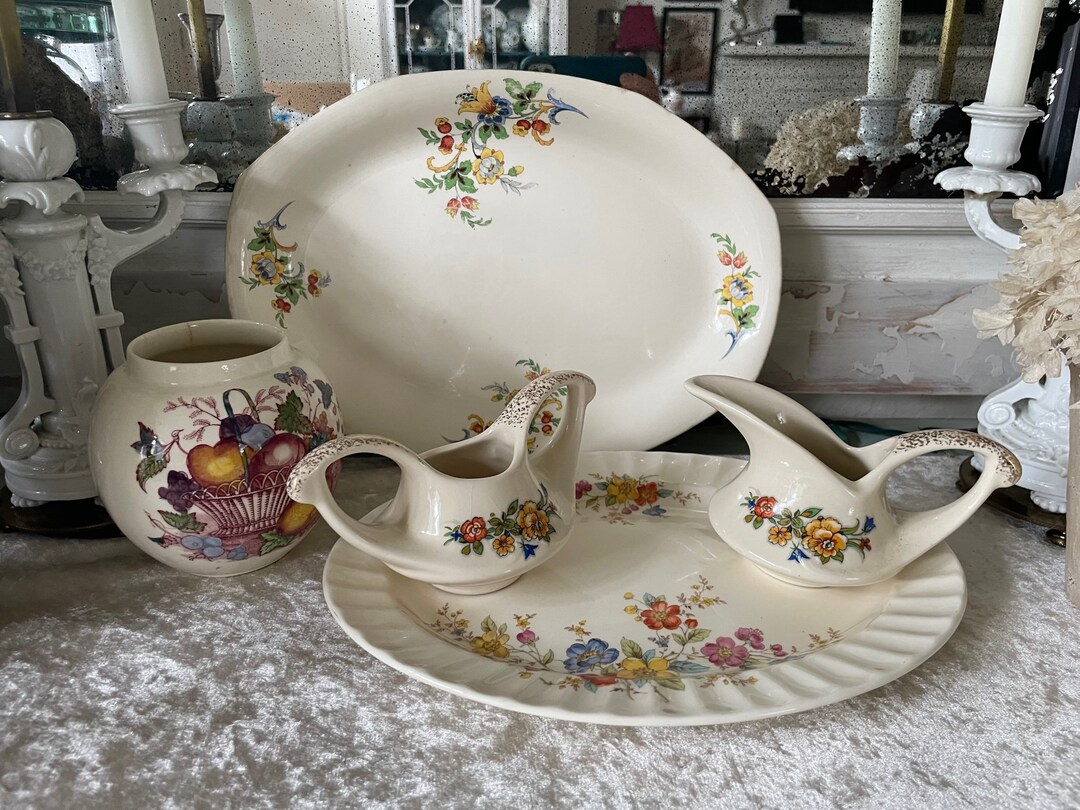 Masons Fruitbowl, Ironstone, Mismatched China, With Similar Floral ...