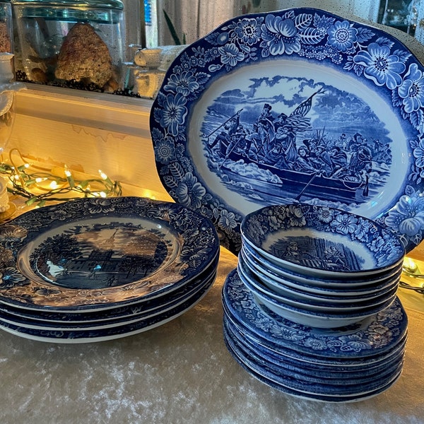 Liberty Blue Dishes - Etsy