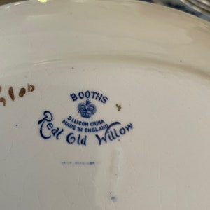 Vintage Booth's Real Old Willow China: Blue Willow Ironstone With Gold ...