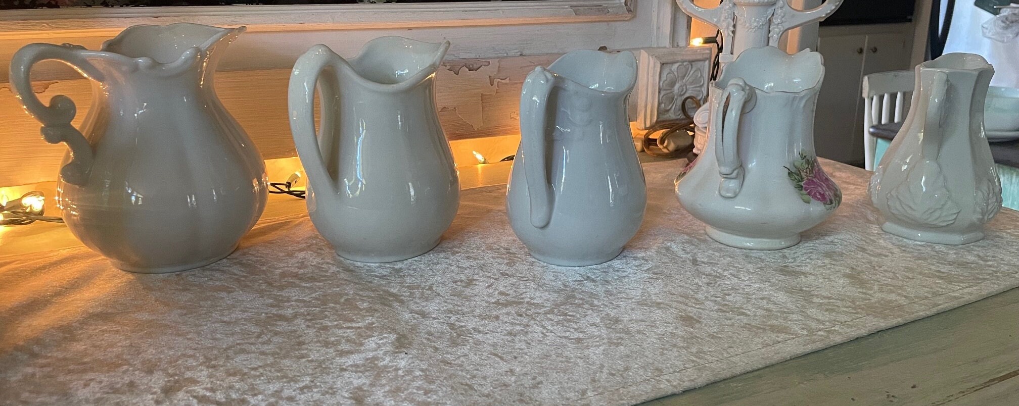 Ironstone Small White Pitchers: Johnson Brothers, Sterling China - Etsy