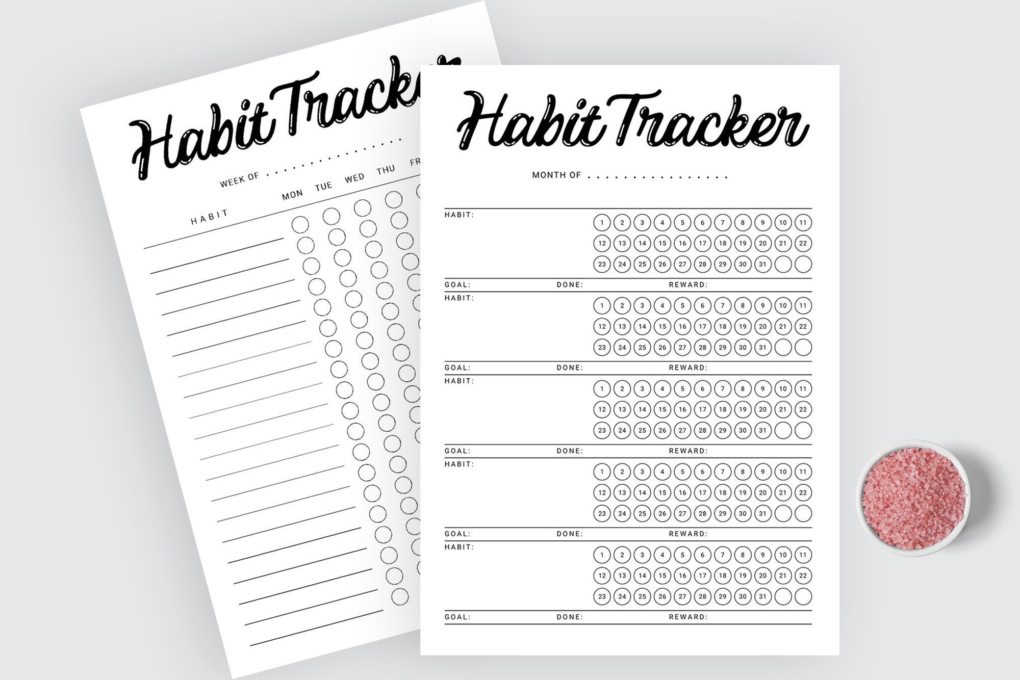 Printable Habit Tracker Habit Tracking PDF Habit Printable - Etsy Australia