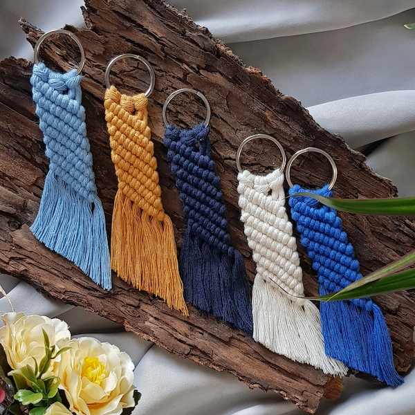 Macrame Keychain Pattern - Etsy