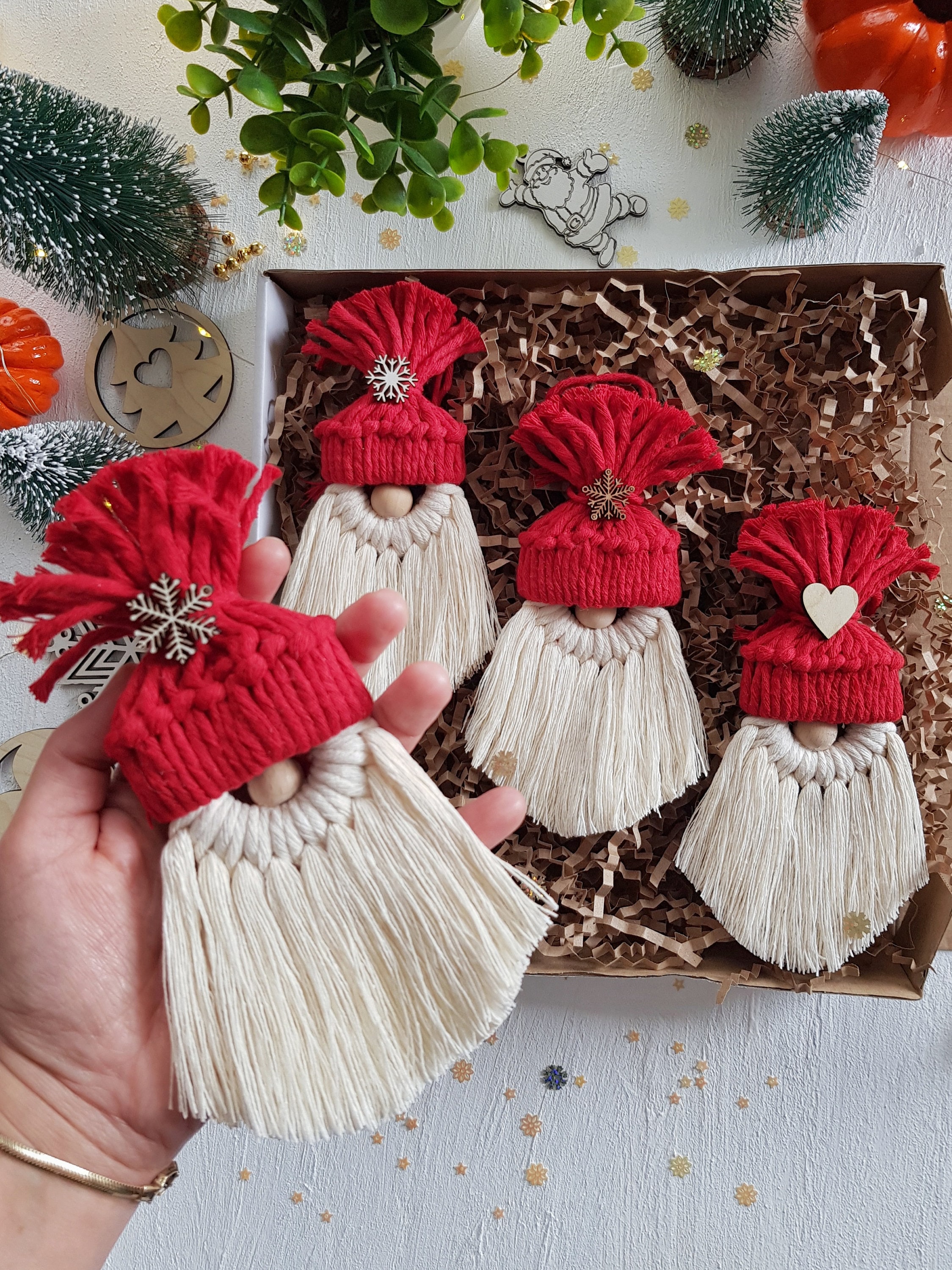 Magical Macrame Gnomes for a Cozy Christmas Decor - Etsy
