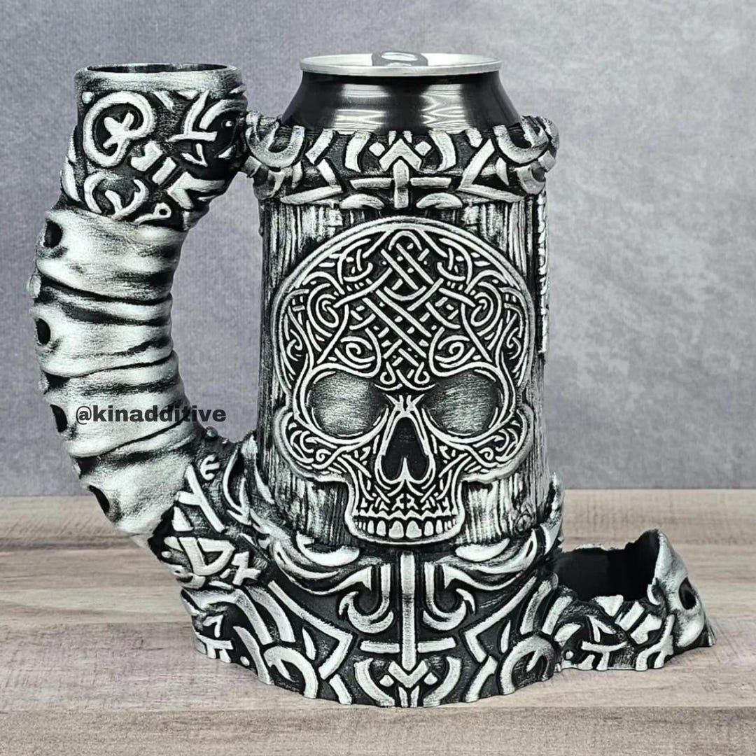 Warlock Skull Dice Tower Mug Cozy - Tabletop RPG Board Game Accessory ...
