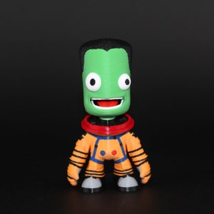 Jebediah Kerman Figurine: KSP Astronaut Figurine (no Helmet), Kerbal ...
