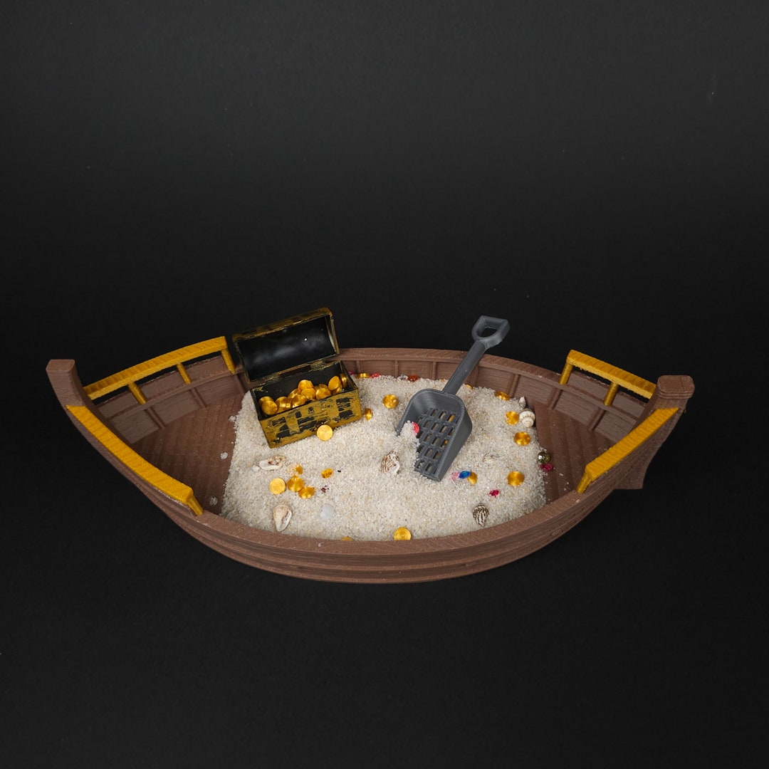 Mini Pirate Ship Zen Garden Sensory Sandbox Fidget Toy 3D Printed - Etsy