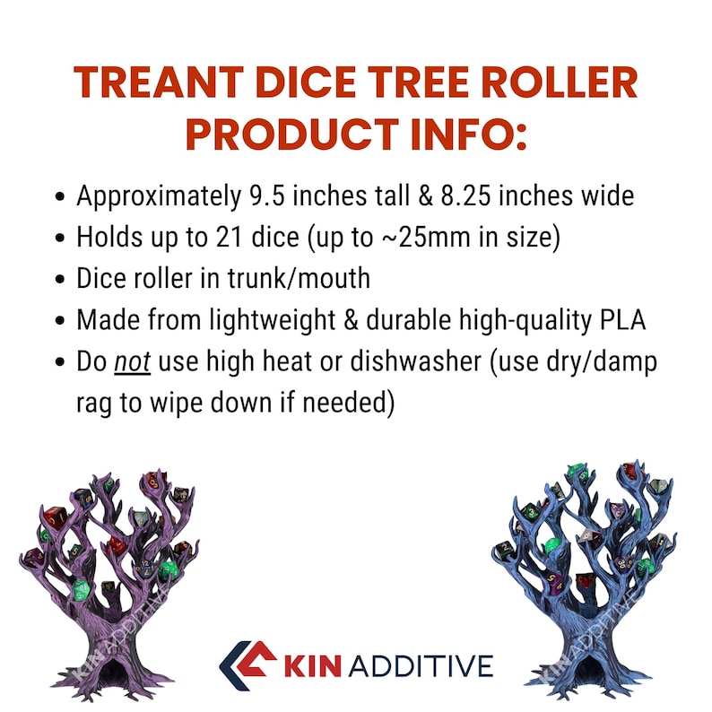 Treant Dice Roller Tower and Dice Display - D&D TTRPG Accessory - Etsy