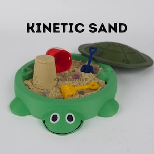 MEDIUM SIZE - Mini Turtle Sandbox With Sand & Mini Tools - Sensory Zen ...