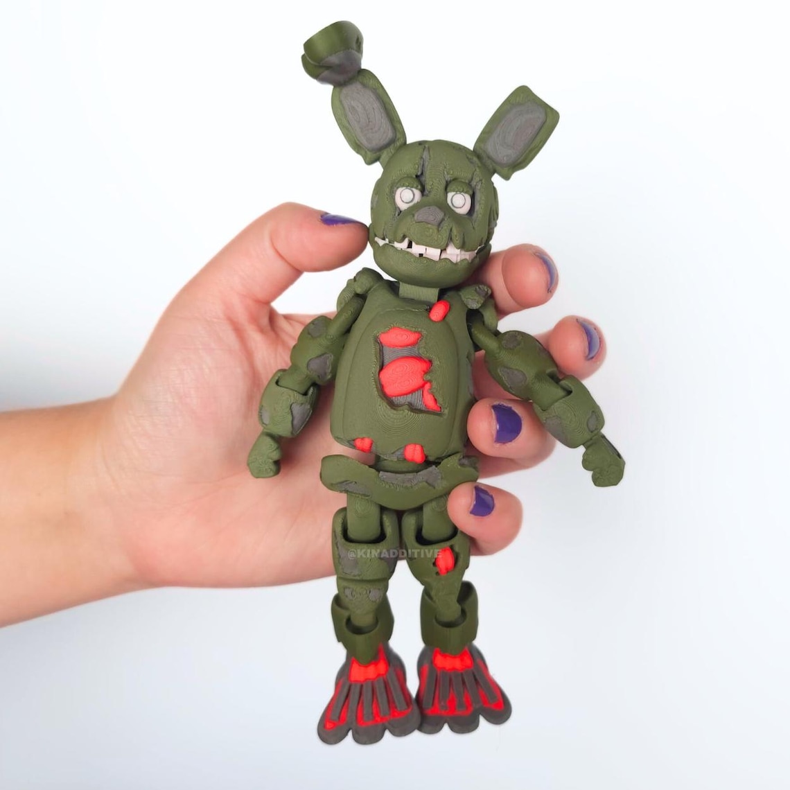 Springtrap - FNAF - Full Color Articulating Action Figure, Five Nights ...