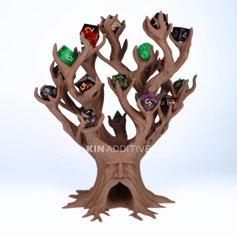 Treant Dice Roller Tower and Dice Display - D&D TTRPG Accessory - Etsy
