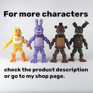 Glamrock Monty/montgomery Gator FNAF Full Color Articulating Action ...