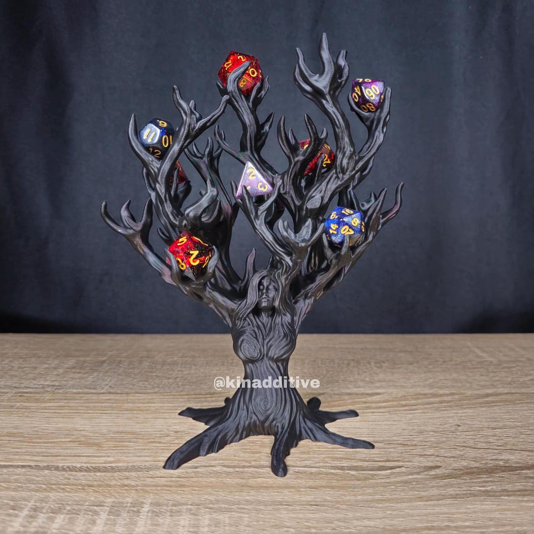 Dice Tree Goddess: Tabletop RPG Dice Display, DND Gift - Etsy Hong Kong