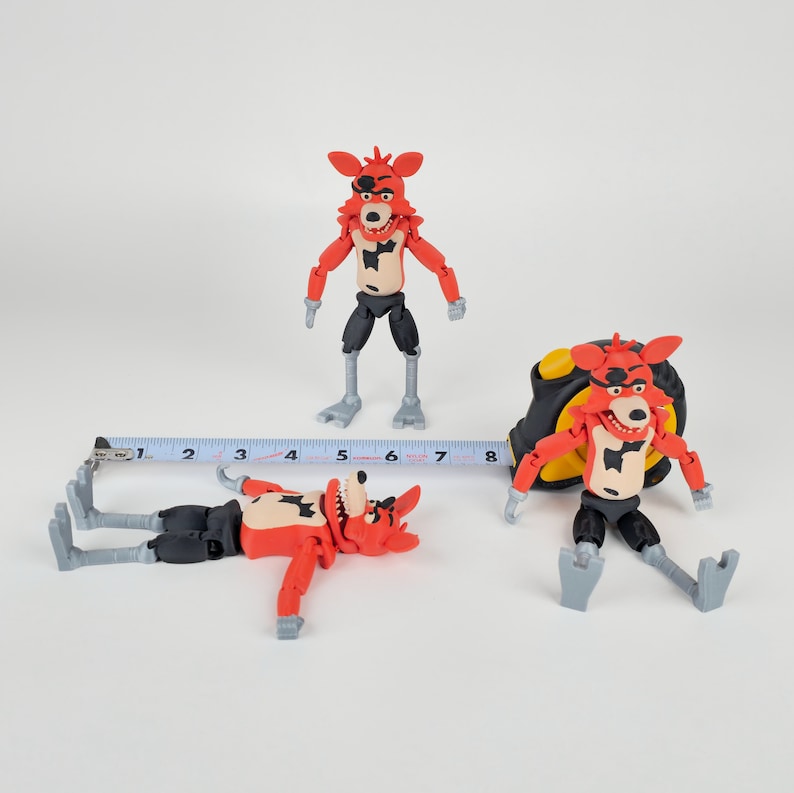 Foxy - FNAF - Full Color Articulating Action Figure, Five Nights at ...