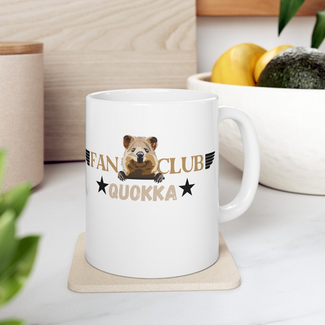 Quokka Ceramic Mug, 11oz Mug, Fan Club Mug, Australian Animal Mug ...