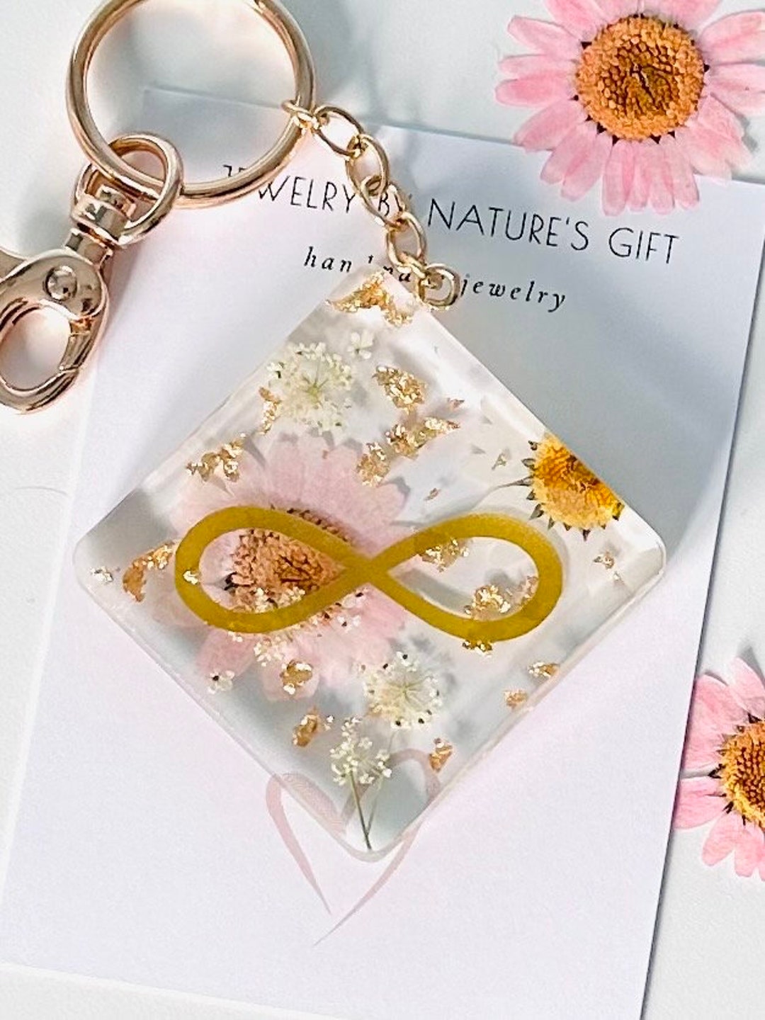 Infinity Keychain, Resin Infinity Keyring, Anniversary Keychain, Wild ...