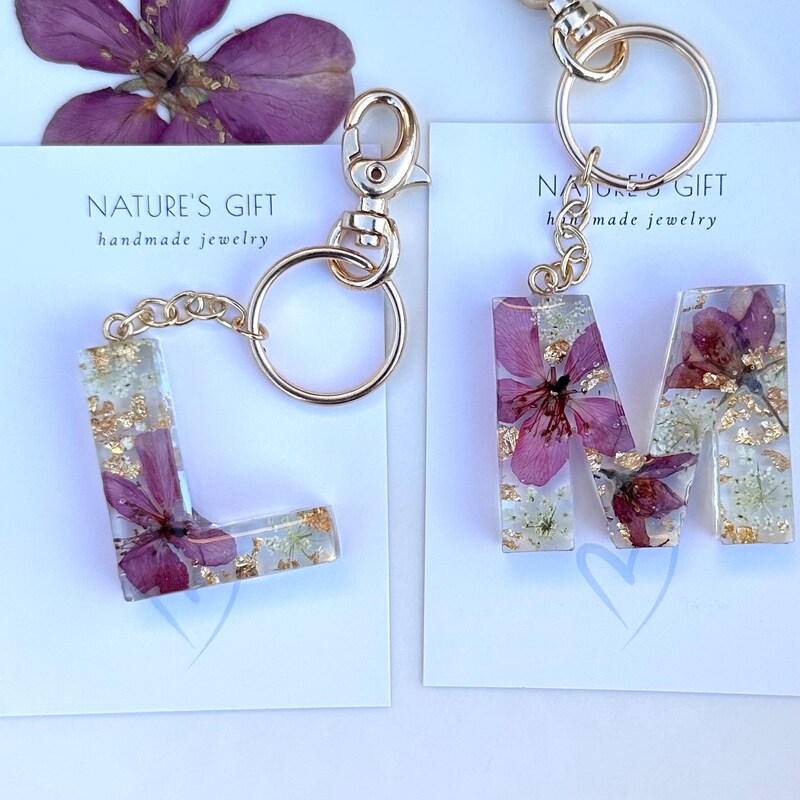 Letter S Keychain - Etsy