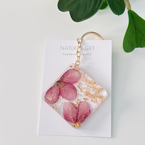 Bridesmaid Dried Flower Keychain, Bachelorette Party Favor, New Car ...