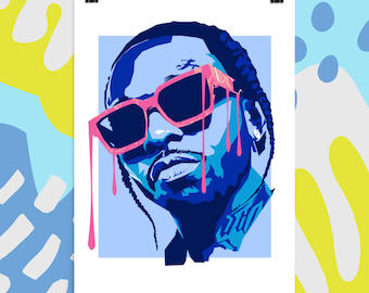 Pop Smoke Print - Etsy