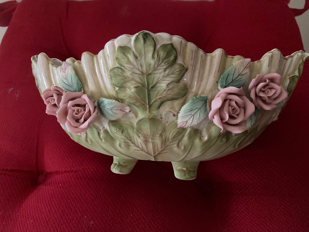 Hand Painted China Candy Dish. - Etsy
