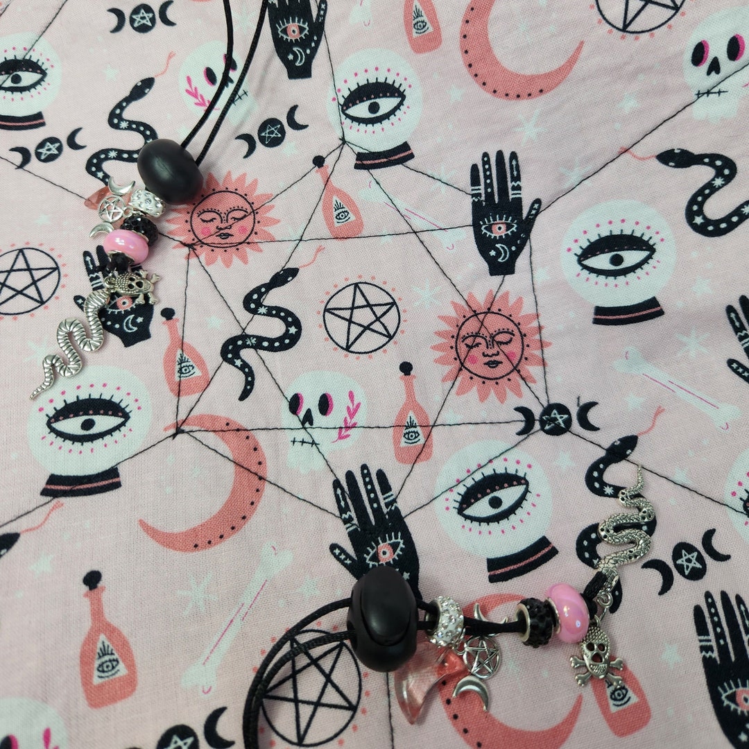 Sweet and Sinister Dice Bag With Pocket Dividers Washable - Etsy