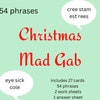 Christmas Mad Gab Bundle; Christmas Printable Party Game; Fun Group ...