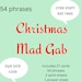 Christmas Mad Gab Bundle; Christmas Printable Party Game; Fun Group ...