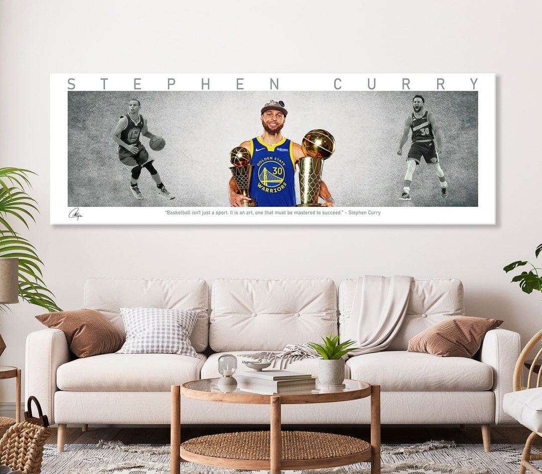 Stephen Curry Panorama Canvas Wall Art Wall Art New Basketball - Etsy ...