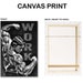 Strong Man Flexing His Muscles With the Word work 40x60cm Canvas or ...