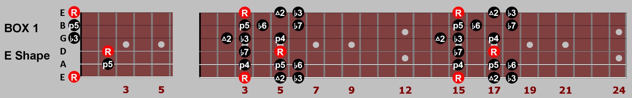 Guitar Minor Scale - CAGED Shapes - Etsy